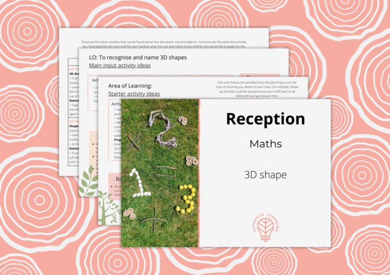 Reception - 3D shapes - Alfresco Learning