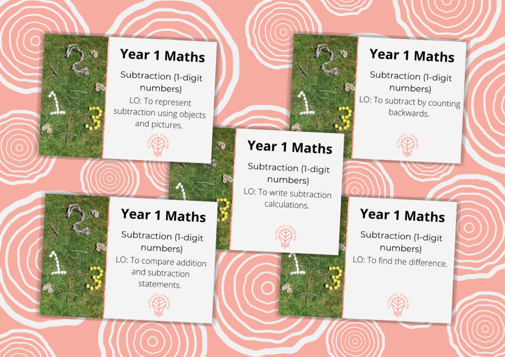 Year 1 - Subtraction (1 digit numbers) - Alfresco Learning